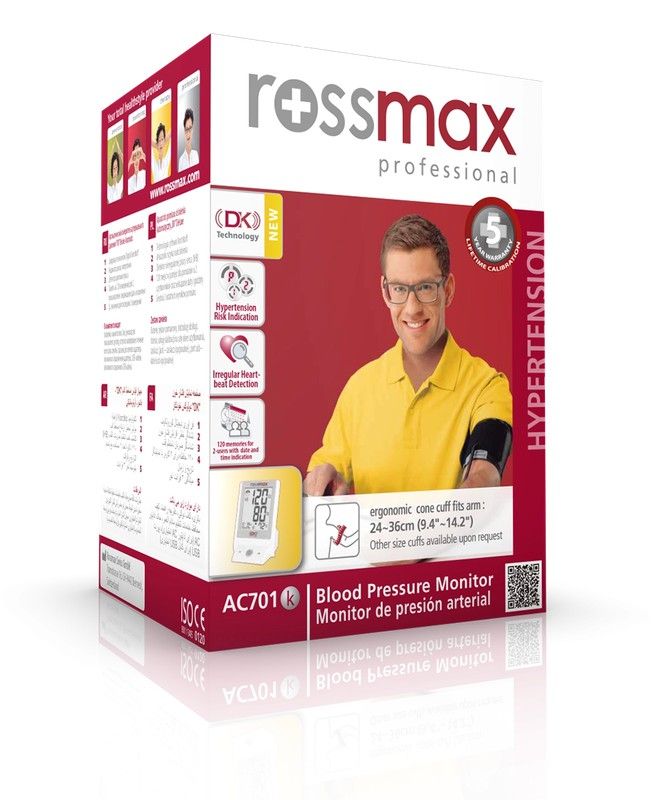 Rossmax Tensiometro Arterial Automatico de Brazo DK Deluxe AC701 ...